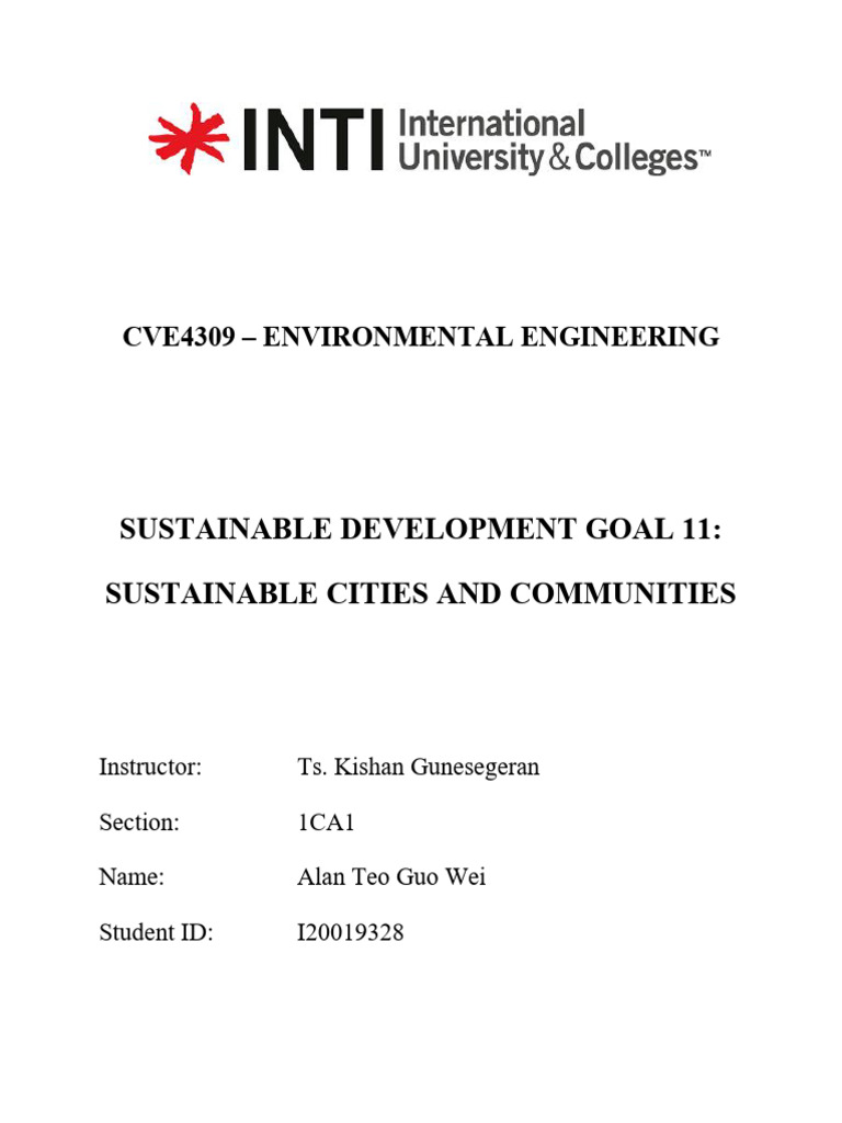 SDG 11 | PDF | Sustainability | Urban Planning