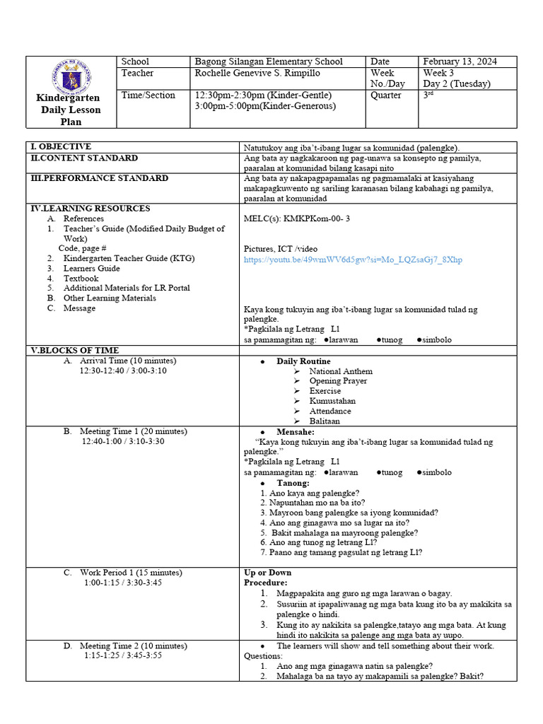 Q3 Week3 Day2 | PDF | Teaching | Pedagogy