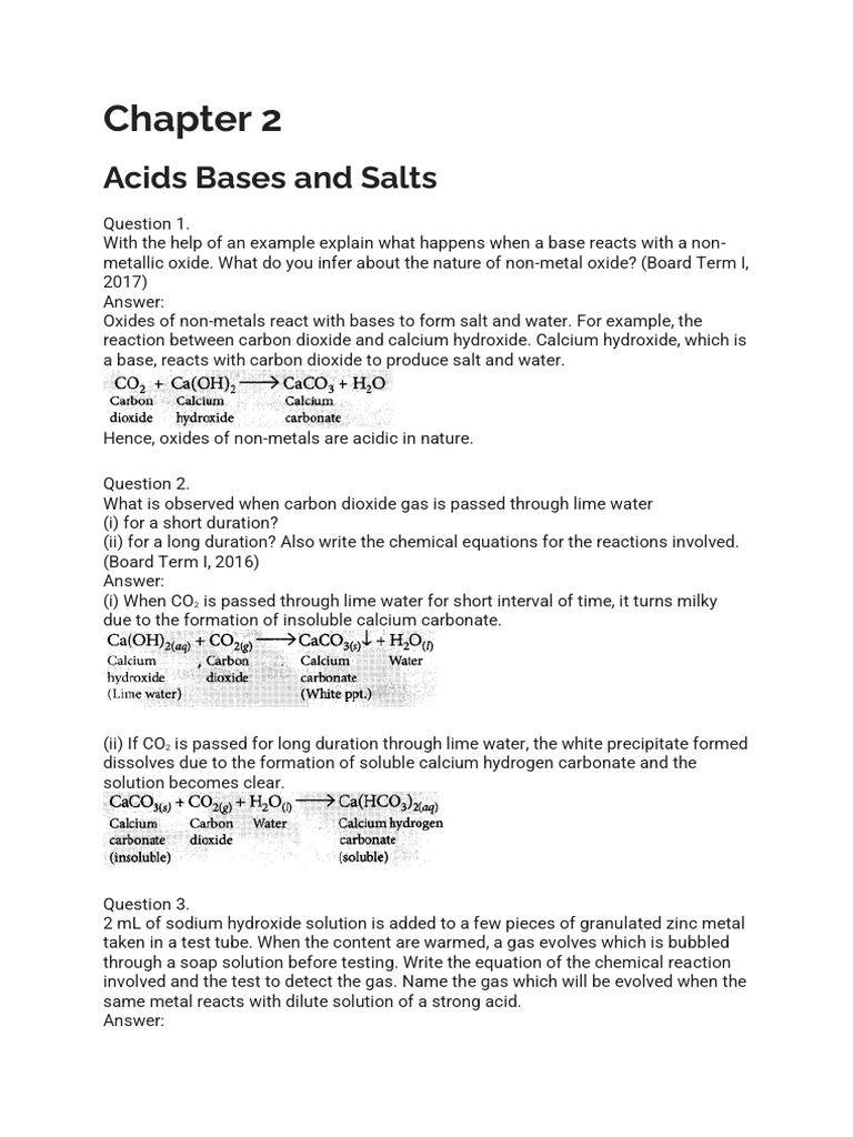 Class 10 Science | PDF | Sodium Bicarbonate | Sodium Carbonate