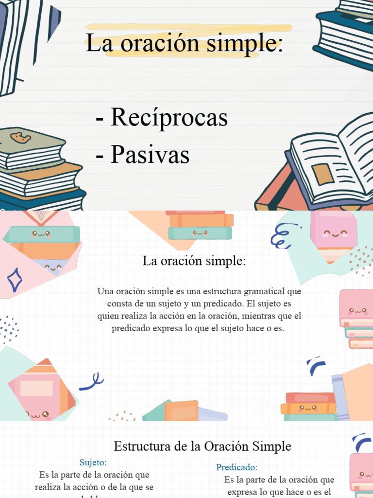 Oración Simple-Pasiva y Reciproca | PDF | Verbo | Asunto (gramática)