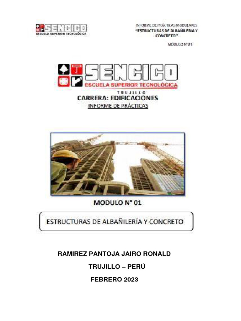 Jairo Ramirez-Modulo 1 | PDF | Hormigón | Plan de estudios