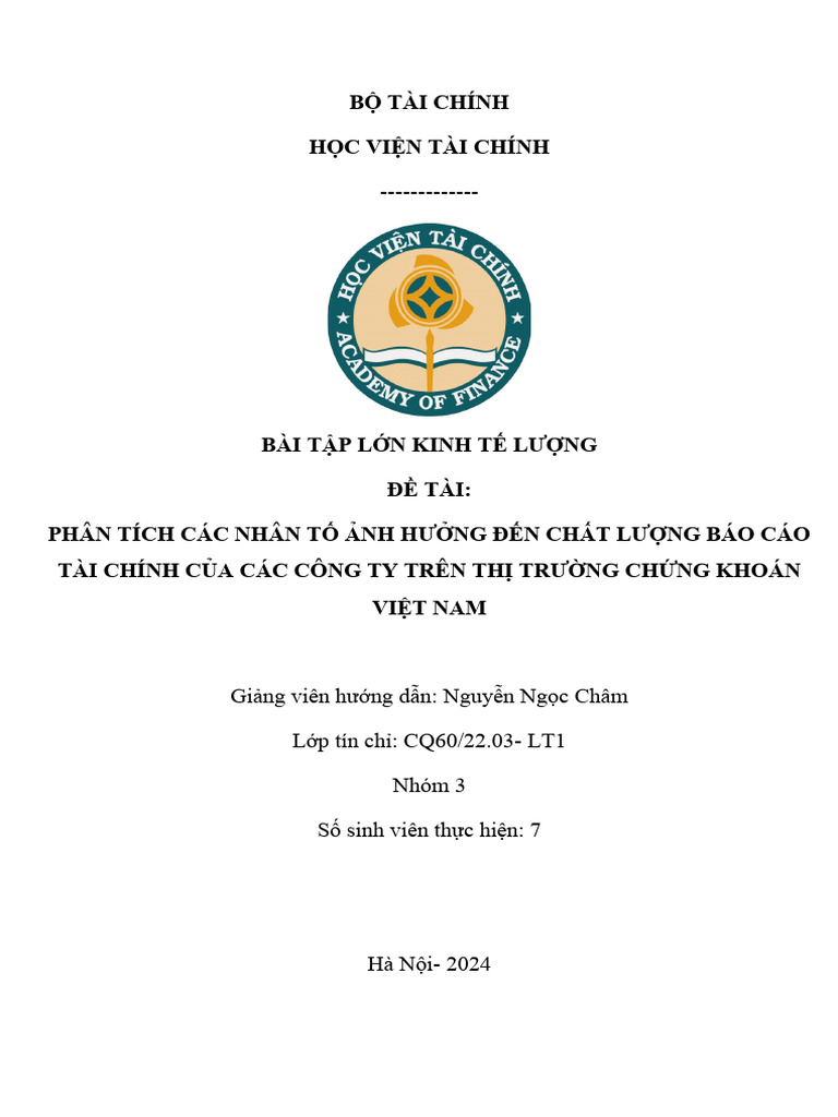 Bai Tap KTL Đư C Lưu T Đ NG | PDF