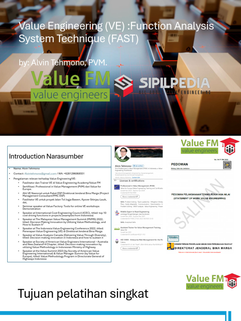 Teknik FAST dalam Value Engineering | PDF