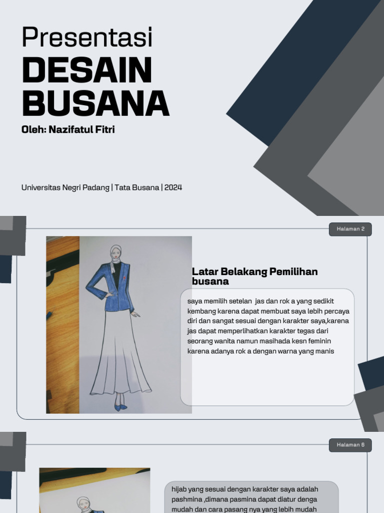 Desain Busana Wanita: Jas dan Rok A | PDF