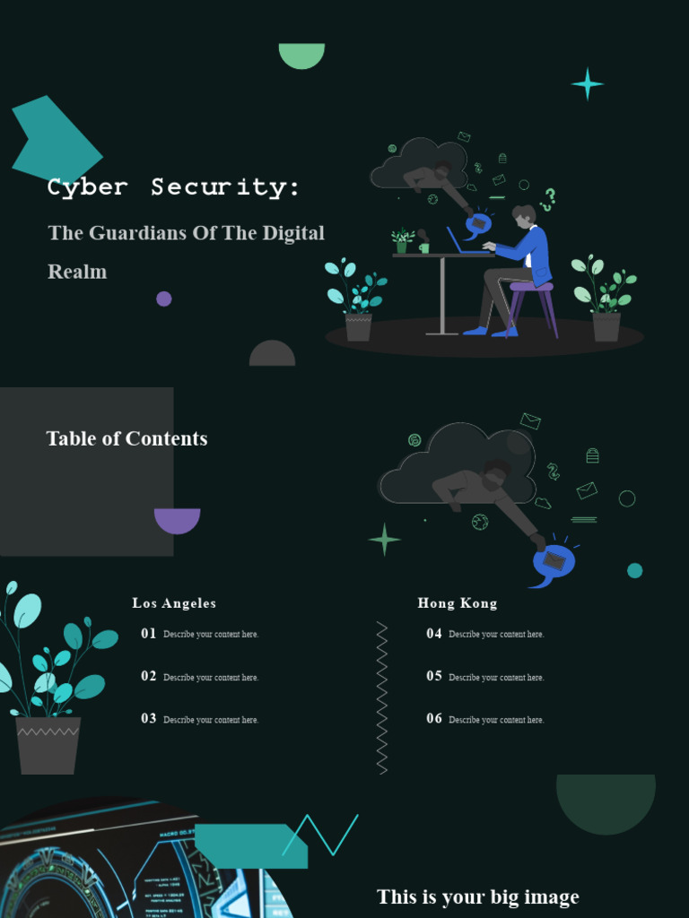 Cybersecurity Essentials Presentation Black Variant | PDF | Infographics | Computer Security