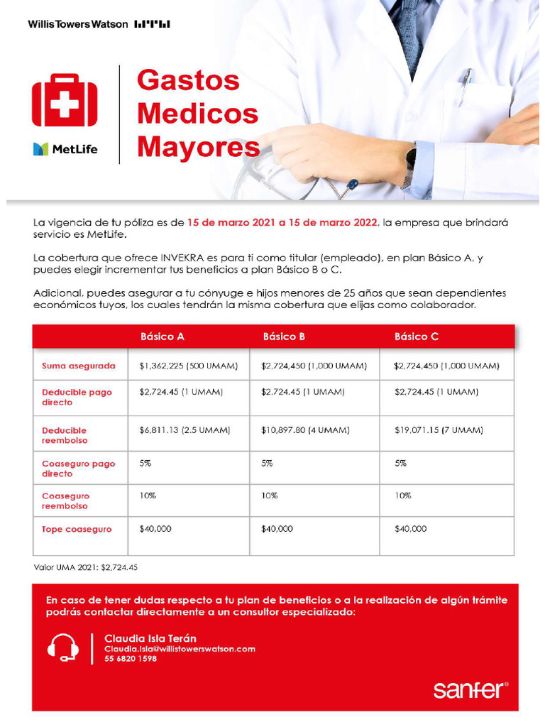 Gastos Médicos Mayores Empleados Pdf