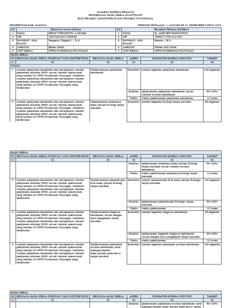 SKP Bidan Pelaksana | PDF
