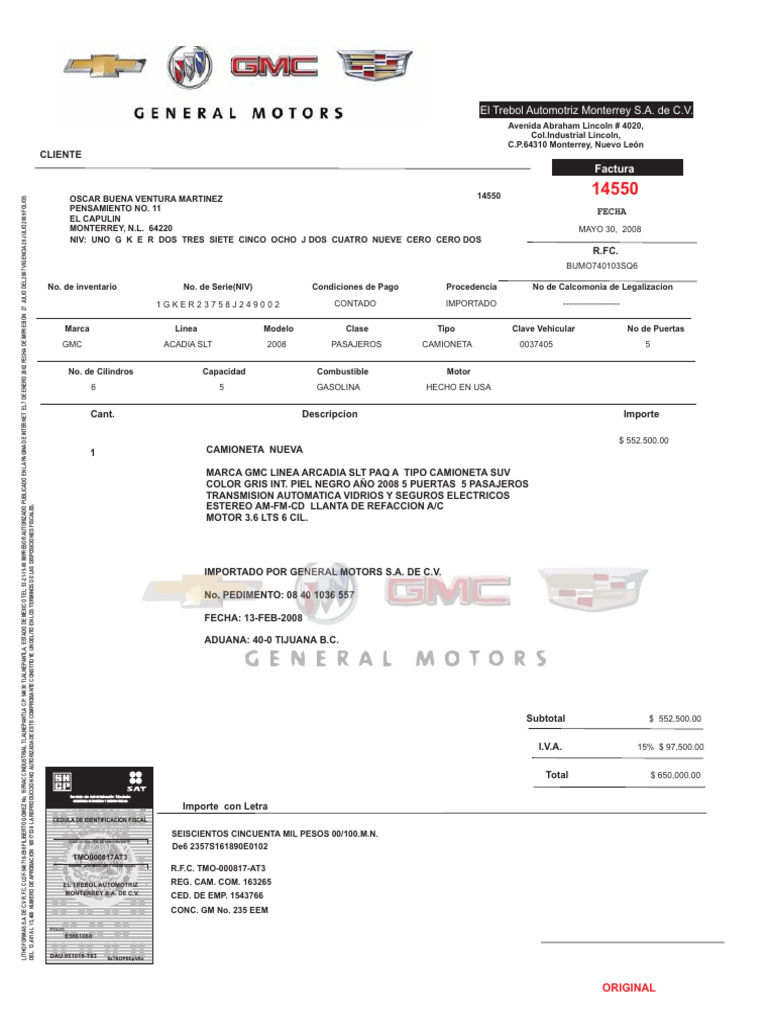 GMC Acadia 2008 | PDF | Coche | Vehículos