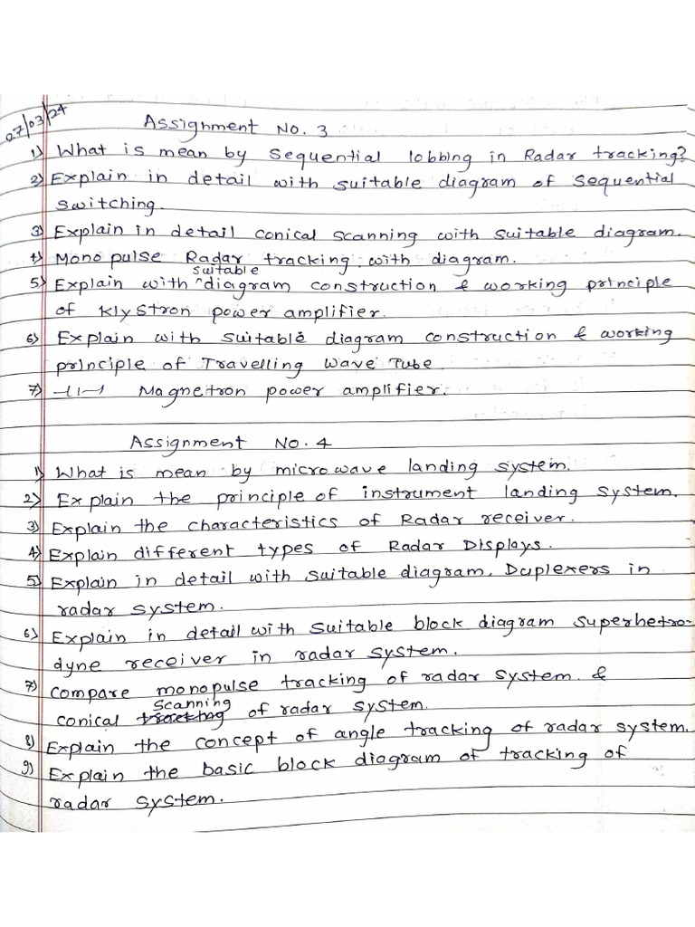 RE 3rd And 4th Assignment | PDF | Wireless | Signal Processing