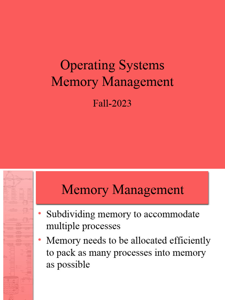 Memory Management Slides - Part-1 | PDF | Data Management | Computing