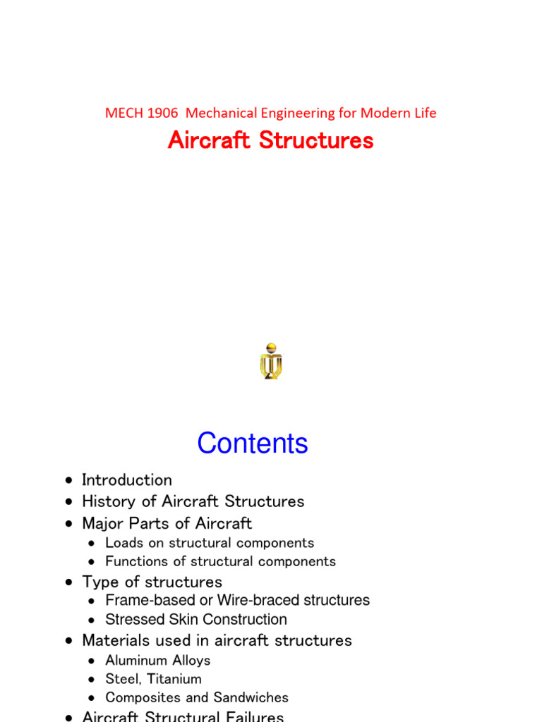 MECH1906_4_Aircraft Structures | PDF | Flight Control Surfaces | Fuselage