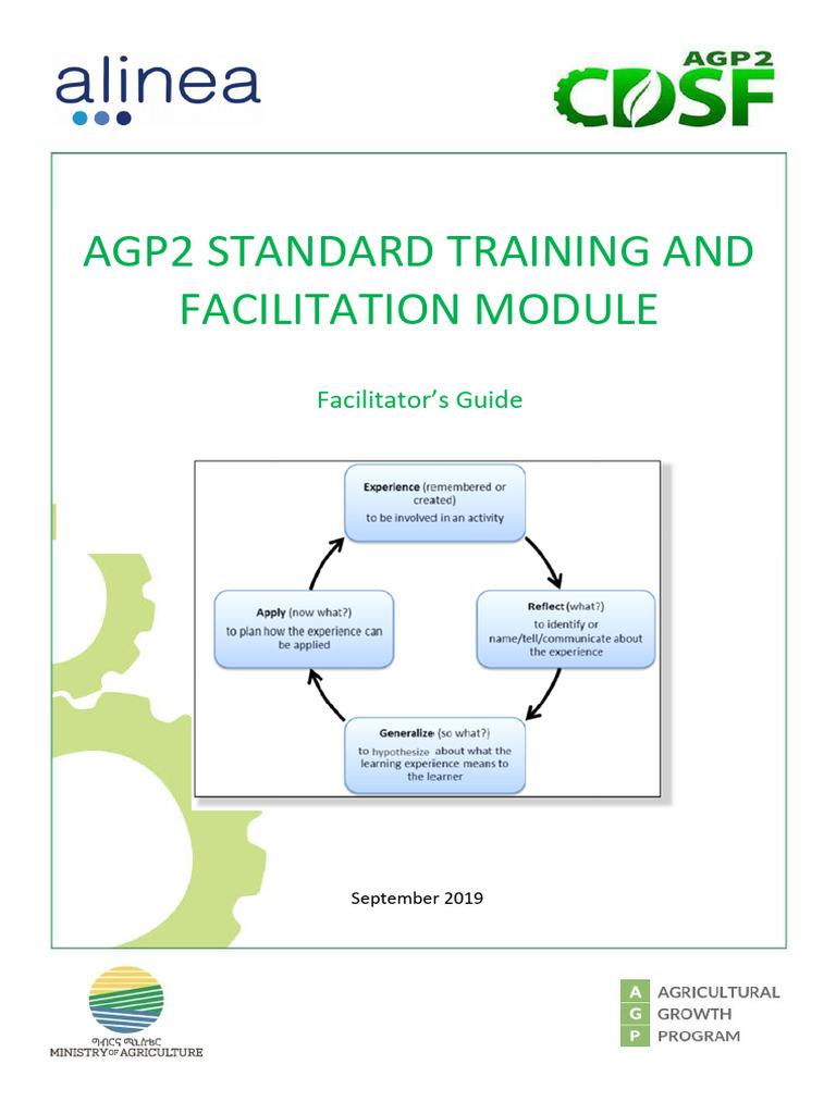 MFDP Woreda ToT Facilitator-Guide | PDF | Learning | Educational Assessment