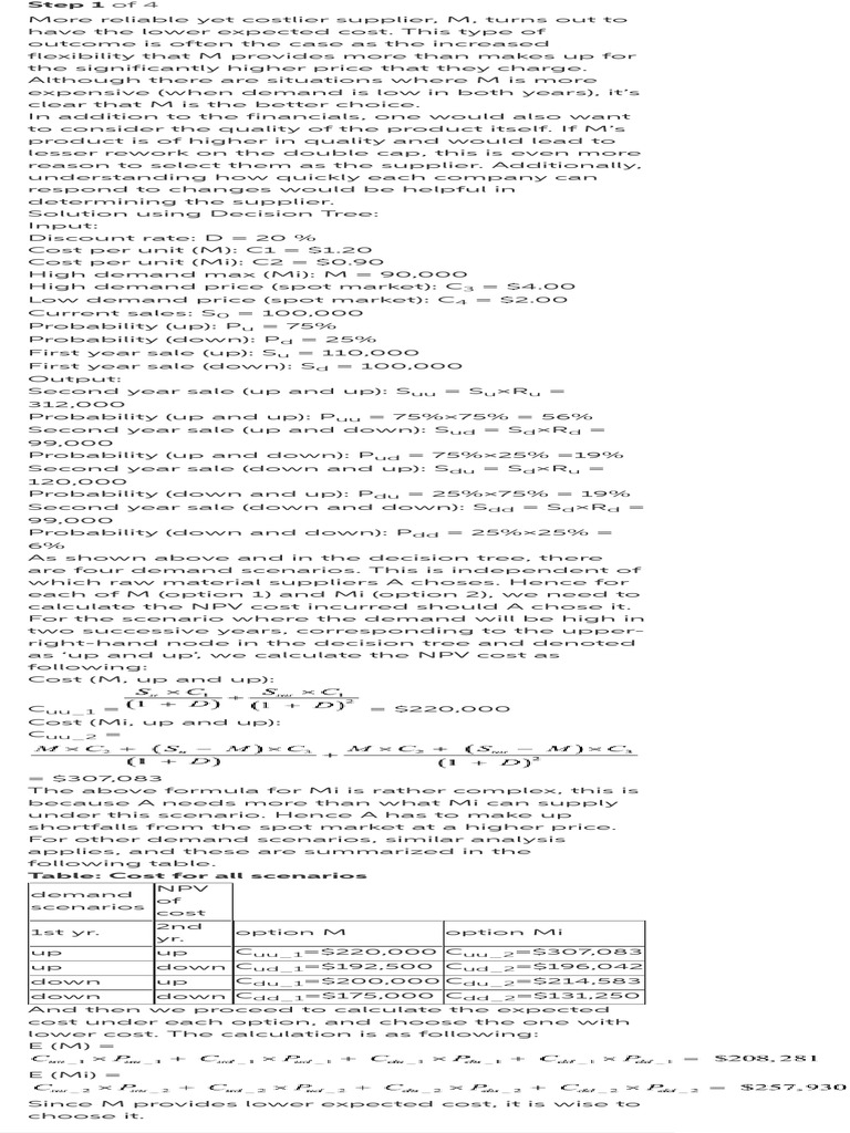 Solved Chapter 6 Problem 3e Solution Supply Chain Management 6th Edition Pdf Demand Supply