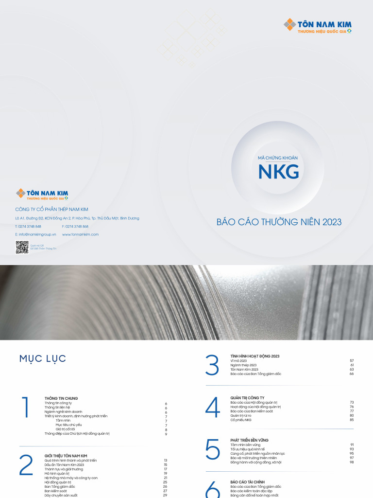 NKG - Bao Cao Thuong Nien 2023 | PDF