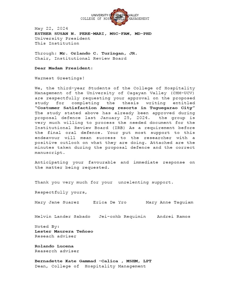 letter-for-irb | PDF