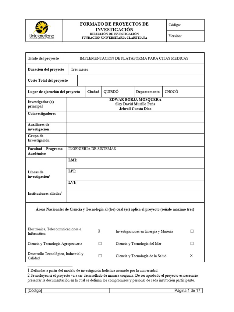 Proyecto Agenda de Citas Medicas | PDF | Software de la aplicacion | Hospital