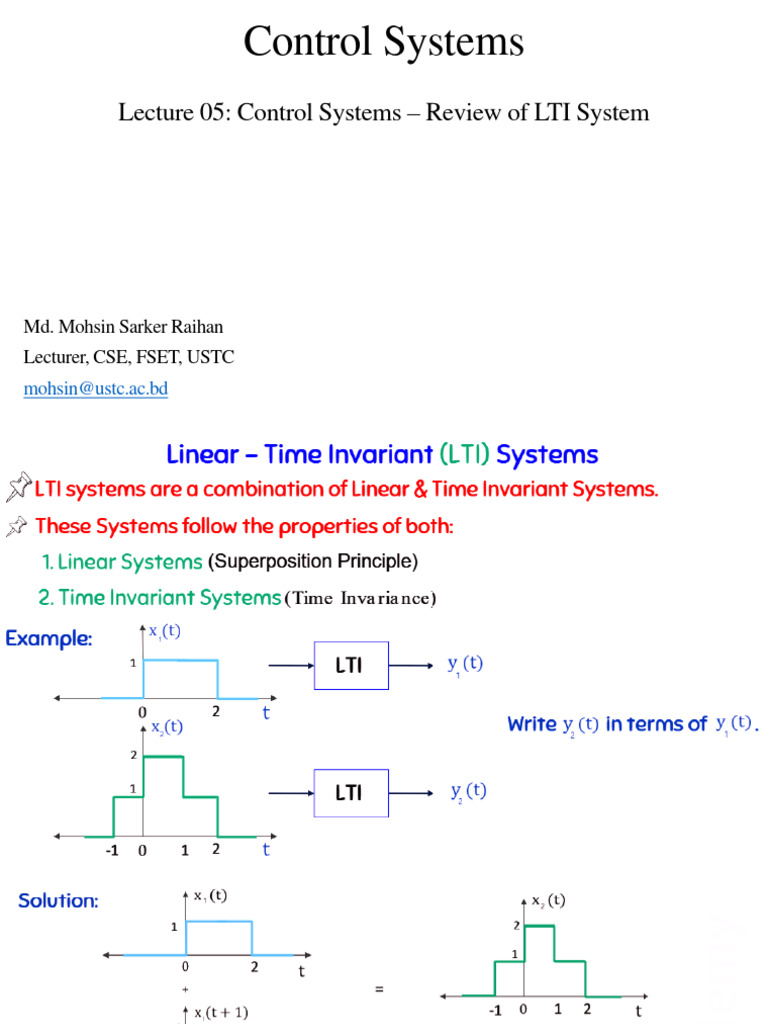 Review of LTI System | PDF