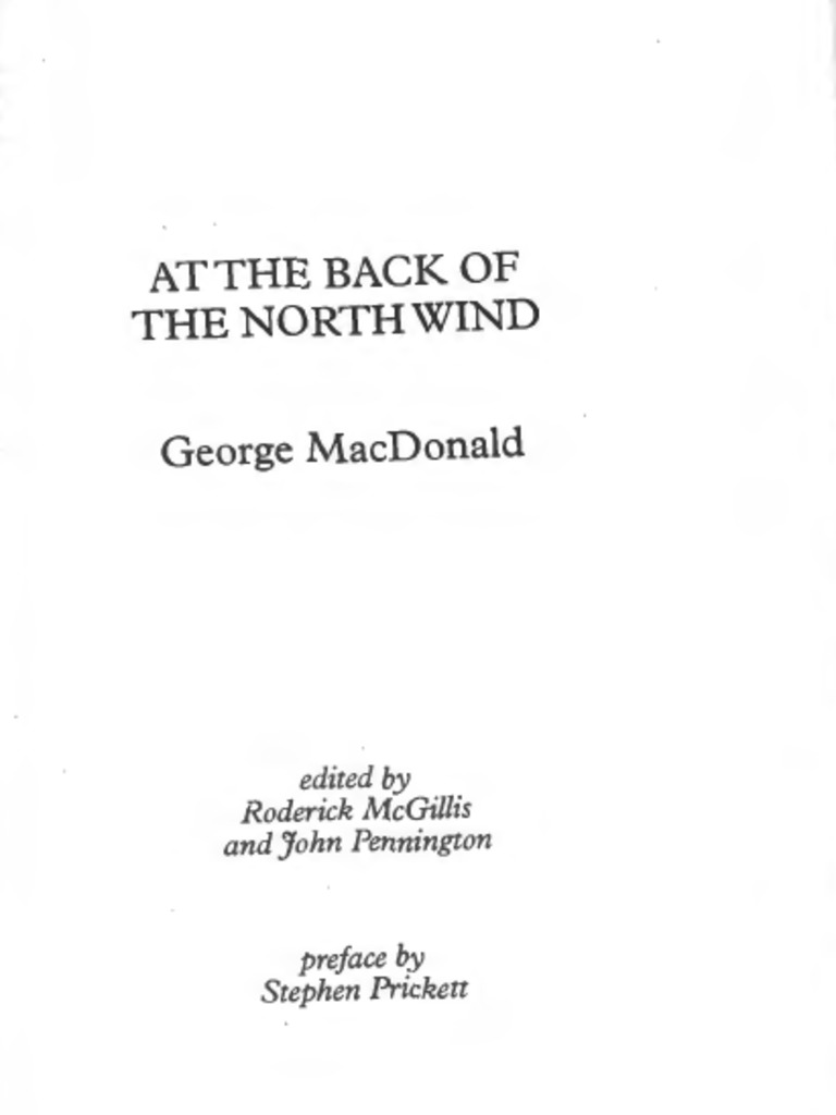 At The Back of The North Wind | PDF | Alice (Alice's Adventures In ...