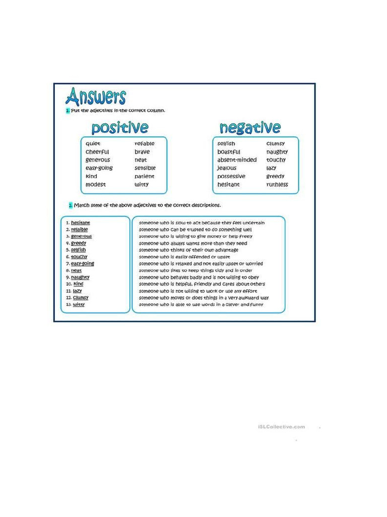 Adjective | PDF