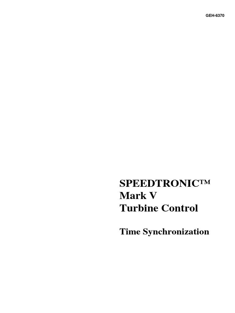 GEH 6370 MK V Time Synchronization | PDF | Computer Engineering | Computing