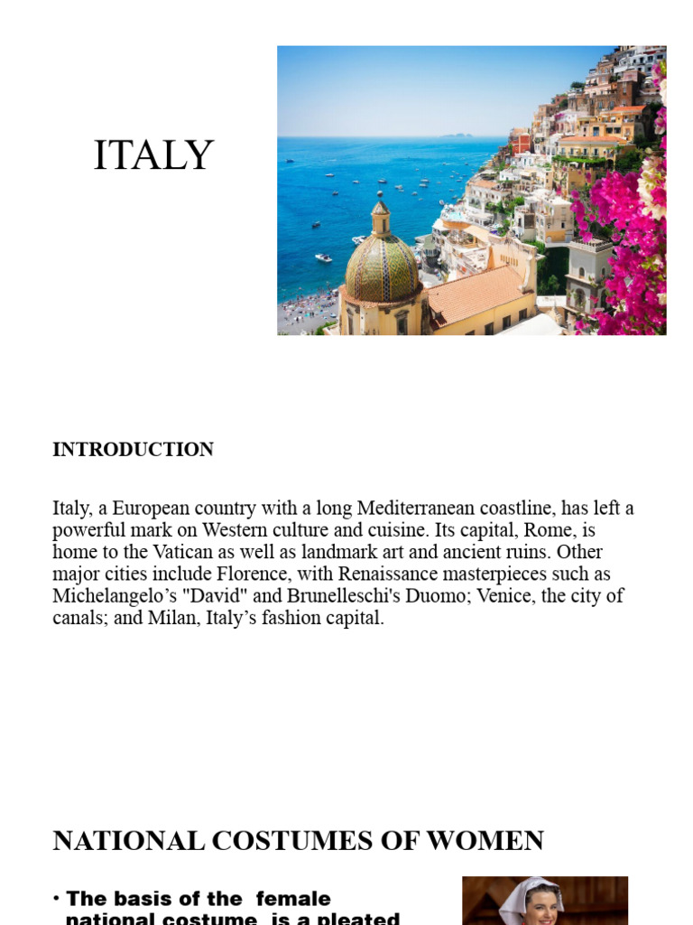 ITALY | PDF | Clothing | Fashion