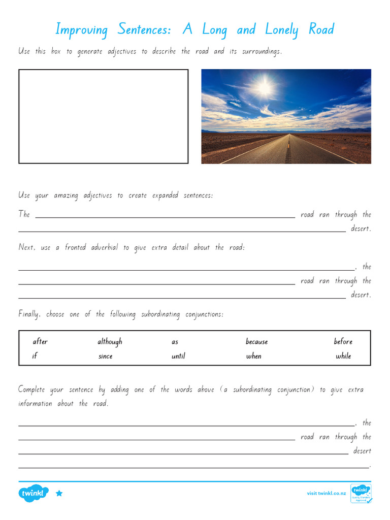 Edit and Improve Sentences Activity Sheets | PDF | Gardens | Syntax