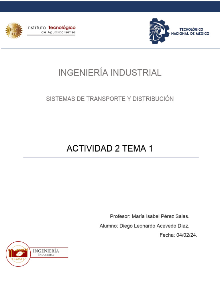 Actividad 3 T1 | PDF | Logística | Transporte