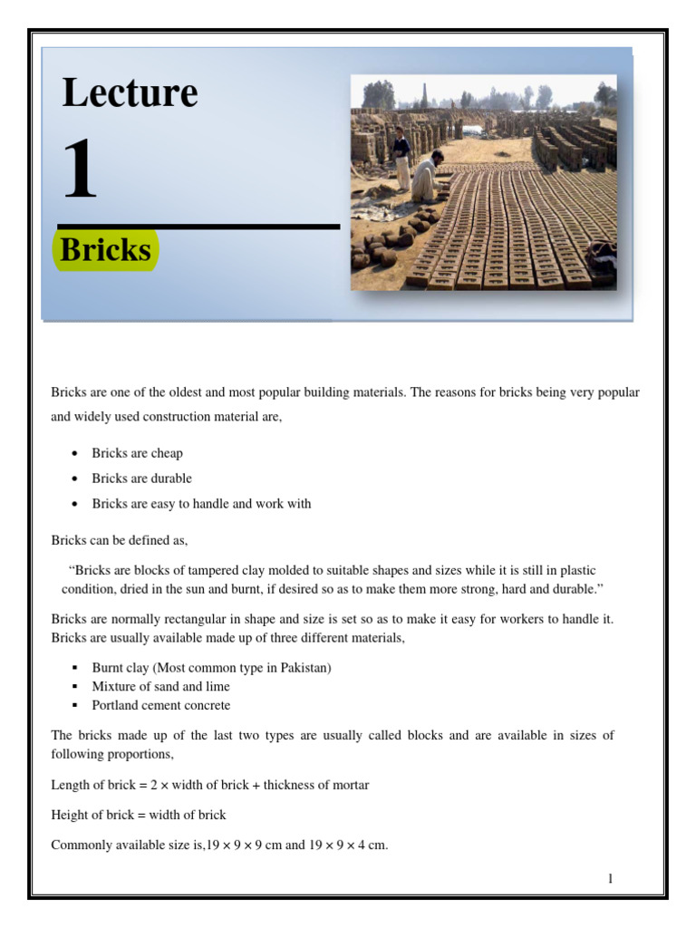 1-Bricks | PDF | Brick | Chimney
