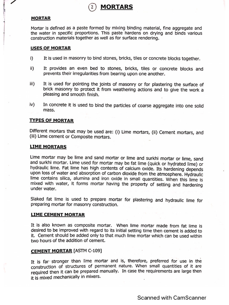 Mortars | PDF