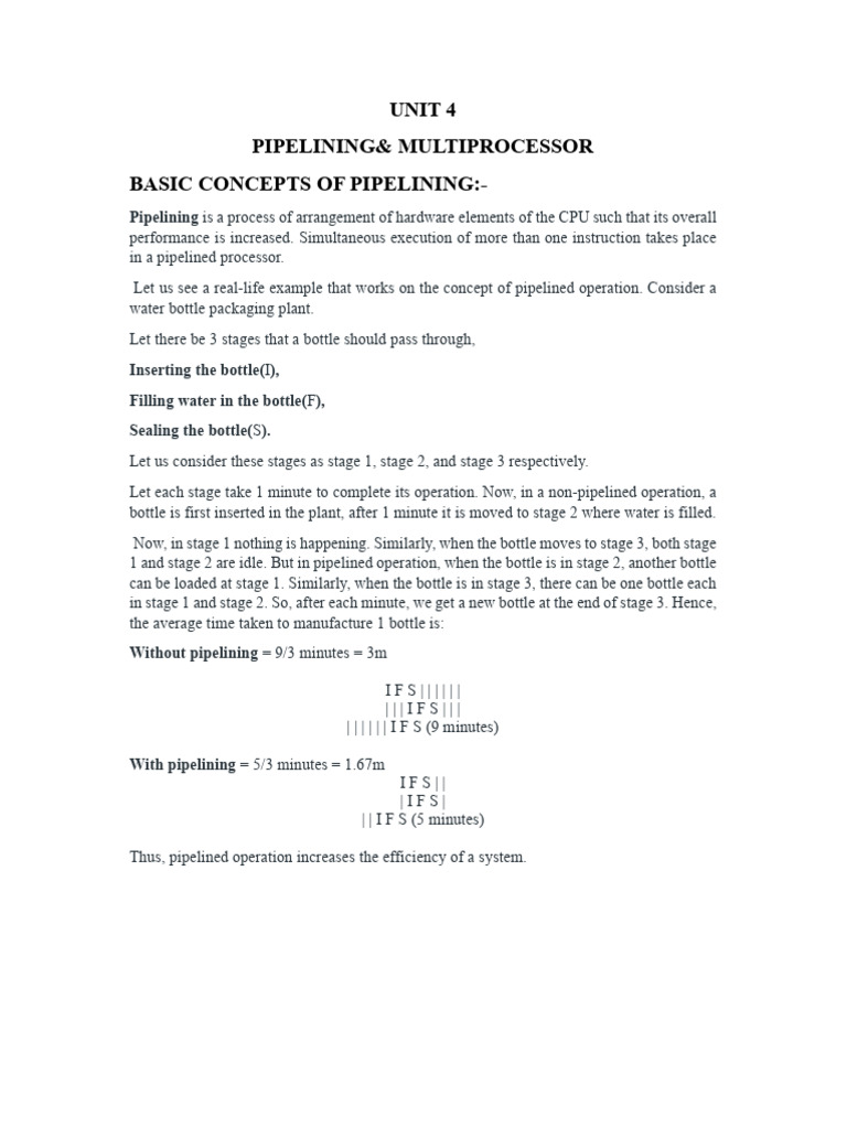 Unit 4 Coa | PDF | Central Processing Unit | Parallel Computing