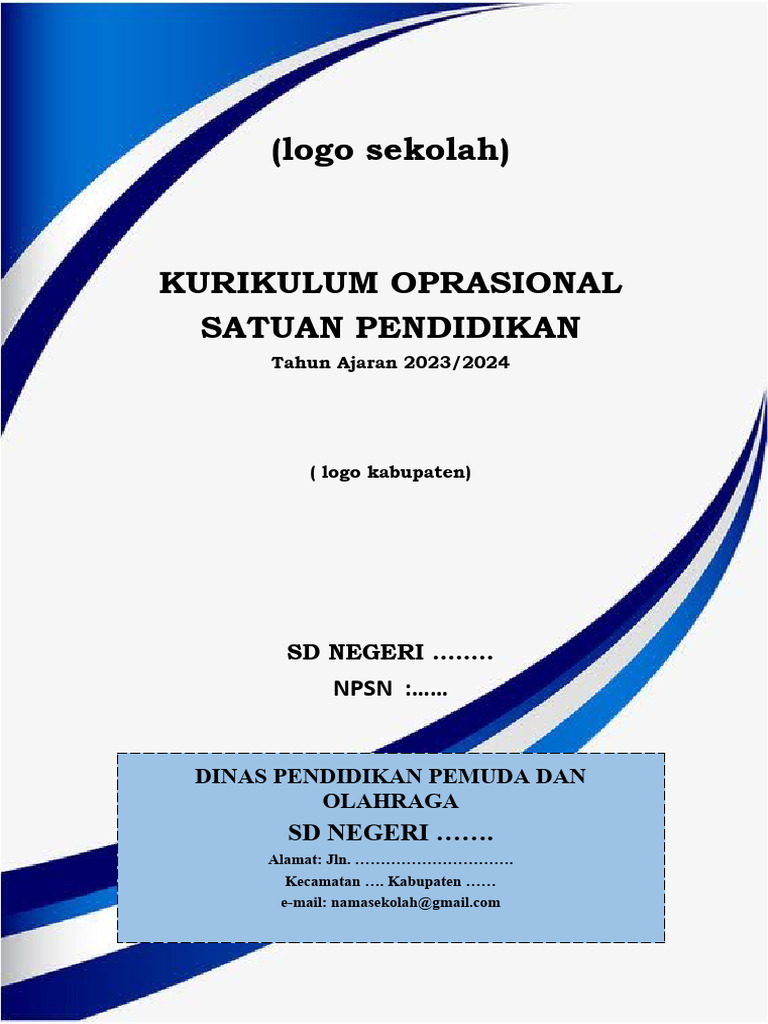 Kosp SDN Tahun Ajaran 2023-2024 | PDF