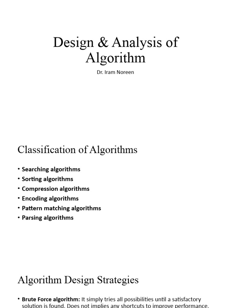 Algo Lecture 11 12 Design Categories 08052024 125702pm | PDF | Dynamic Programming | Algorithms