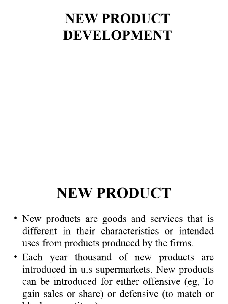 New Product Development | PDF | Marketing | Goods