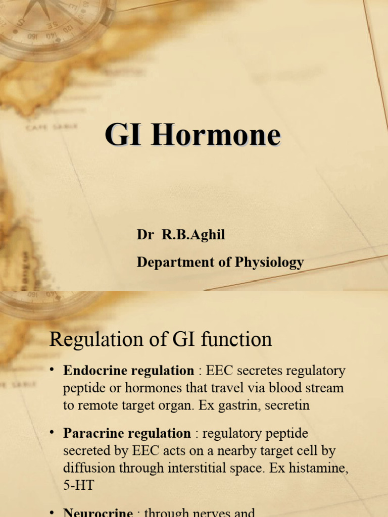 GI Hormone | PDF | Pancreas | Stomach