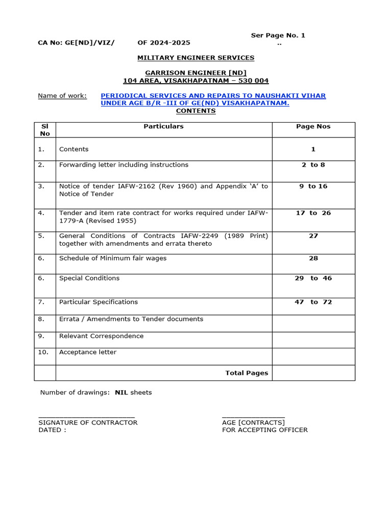 8375 Tender | PDF | Employment