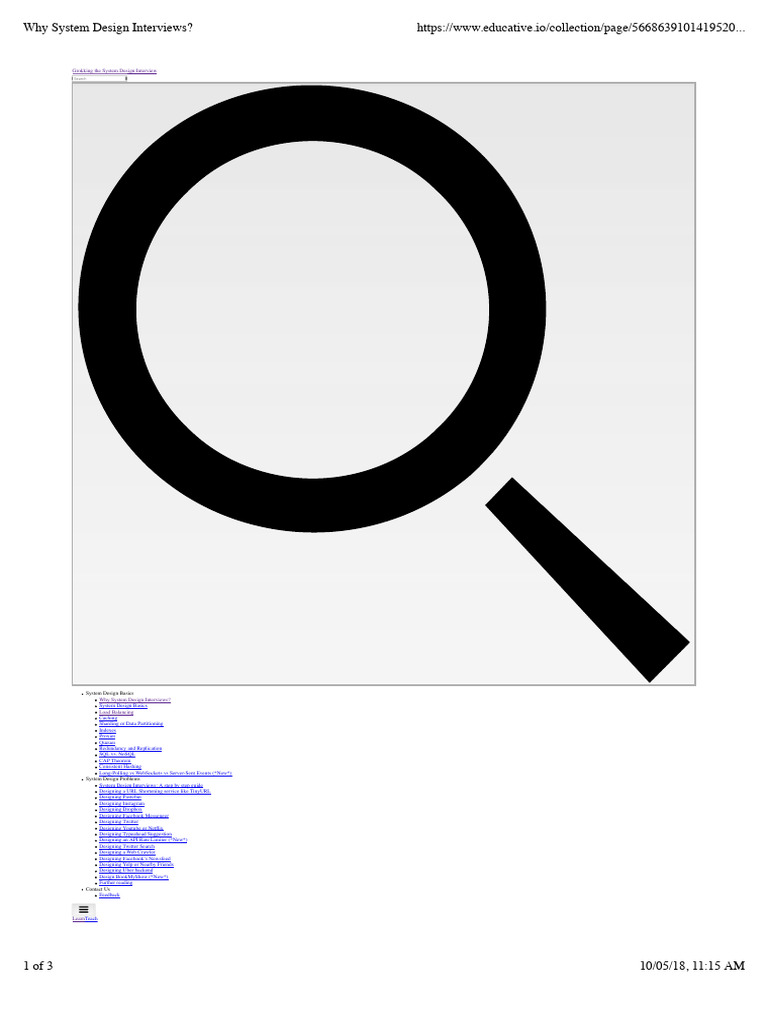 Why System Design Interviews? | PDF | Computing