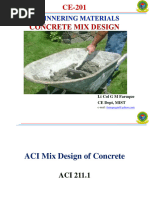 ACI Concrete Mix Design Guide | PDF | Concrete | Cement