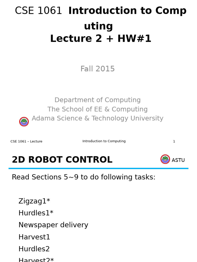 Lecture 2 | PDF | Computer Programming | Computing Lecture 2 | PDF | Computer Programming | Computing