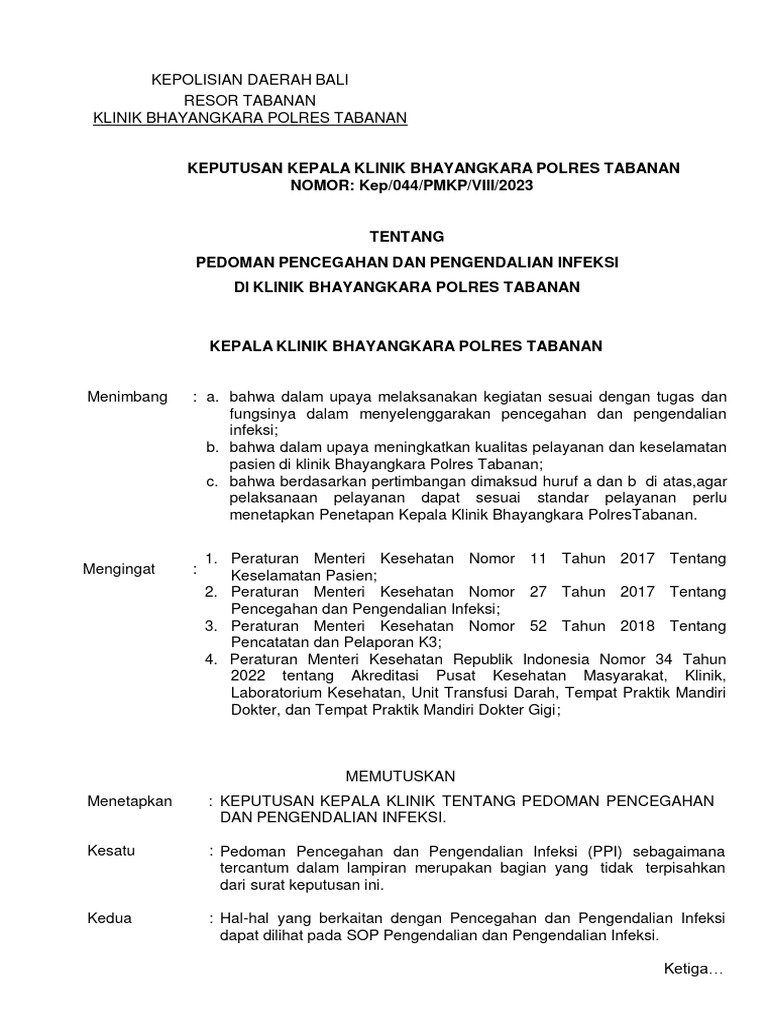 SK Pedoman Ppi | PDF