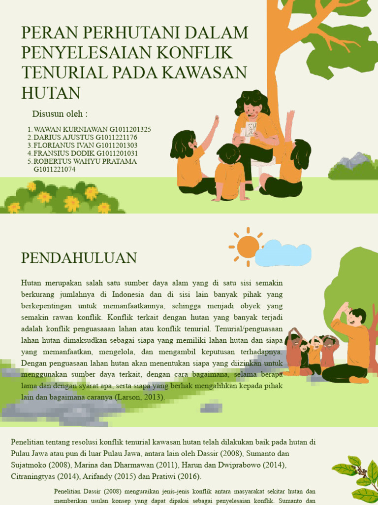 Peran Perhutani Dalam Penyelesaian Konflik Tenurial Pada Kawasan Hutan ...