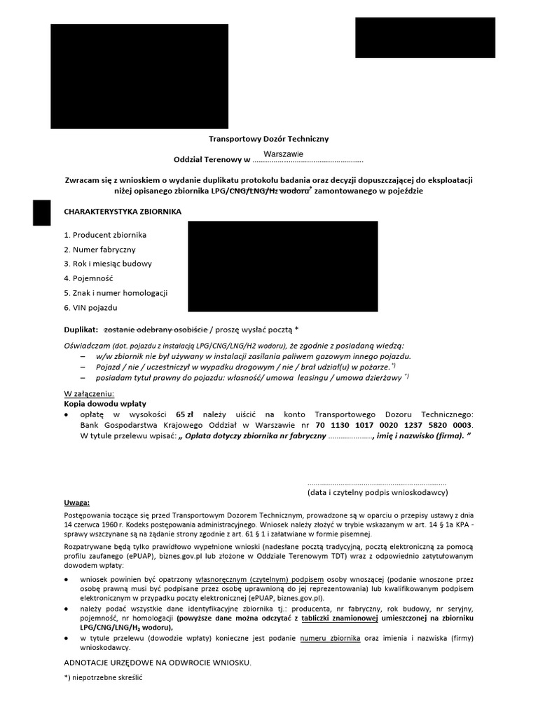 Wniosek-O-Wydanie-Duplikatu-Protokolu-I-Decyzji-2022r. BEZ PODPISU | PDF