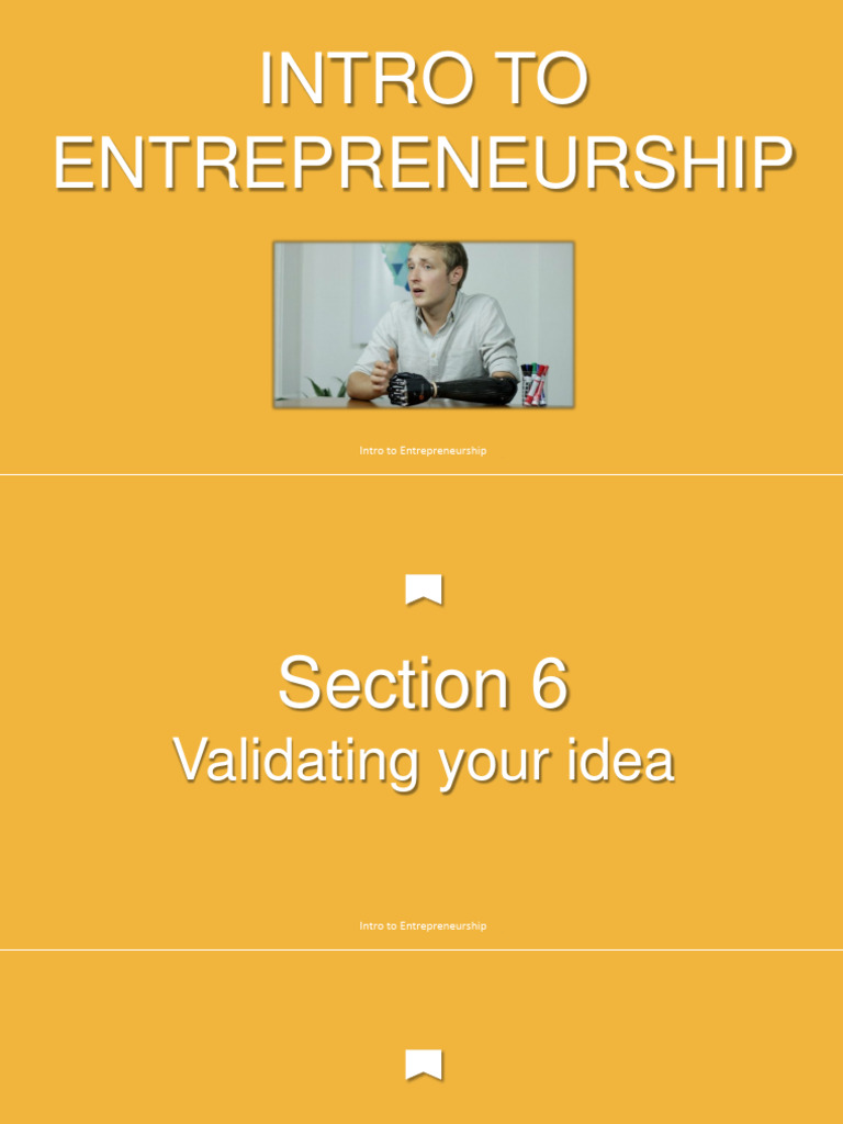 Intro To Entrep - Section 06 | PDF | Lean Startup | Startup Company