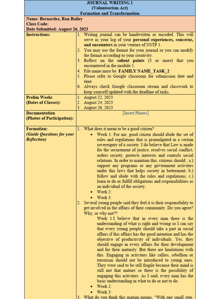 NSTP_TASK_2 | PDF | Cognitive Science | Cognition