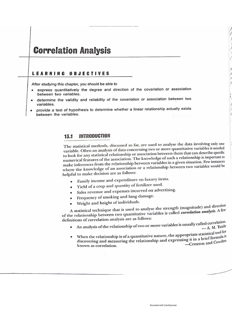 Correlation Analysis | PDF Correlation Analysis | PDF