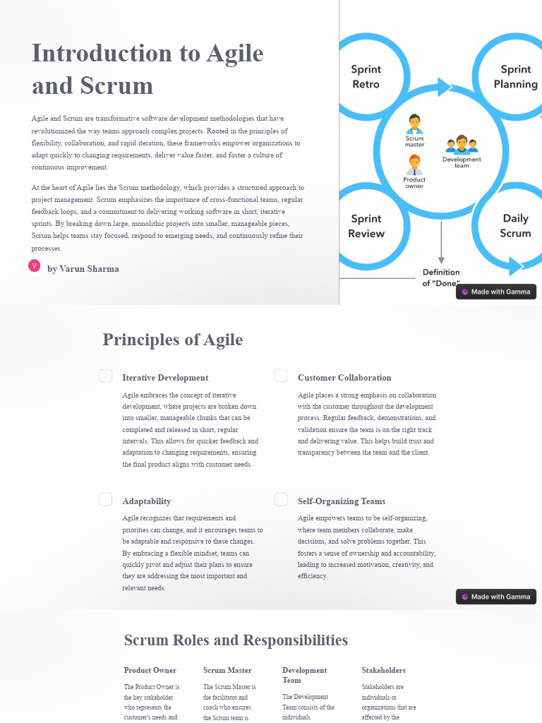 Introduction To Agile and Scrum | PDF | Scrum (Software Development) | Agile Software Development