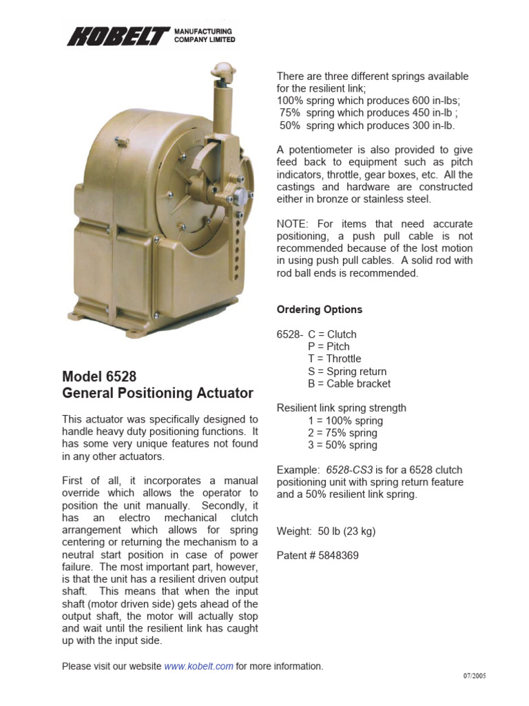 6528 - Product Spec Sheet | PDF | Gear | Clutch