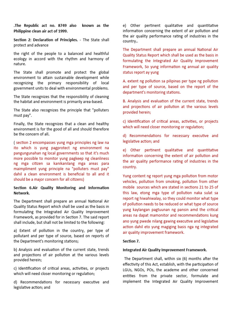 Ra 8749 | PDF | Air Pollution | Ozone Depletion