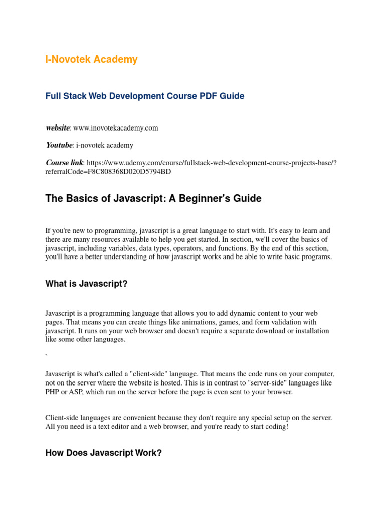 002 web-dev-JS-V2.2a | PDF | Dynamic Web Page | Java Script