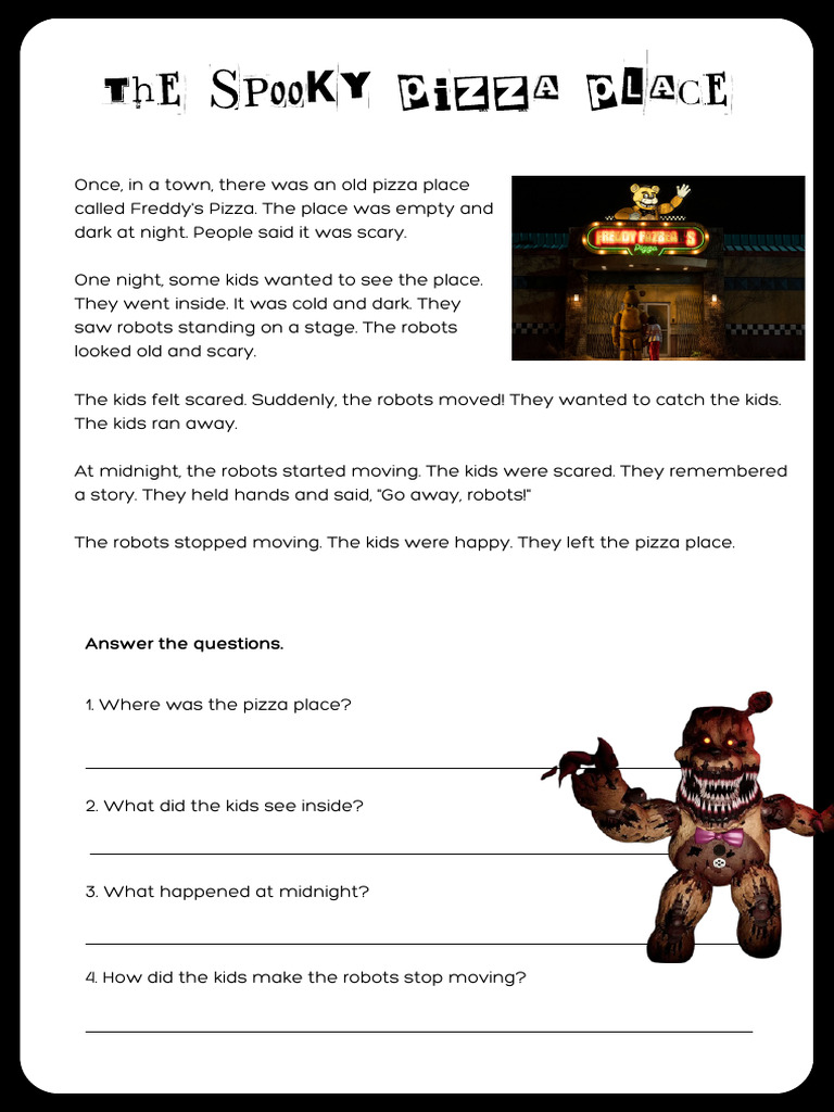 Blue Simple Reading Comprehension Worksheet | PDF