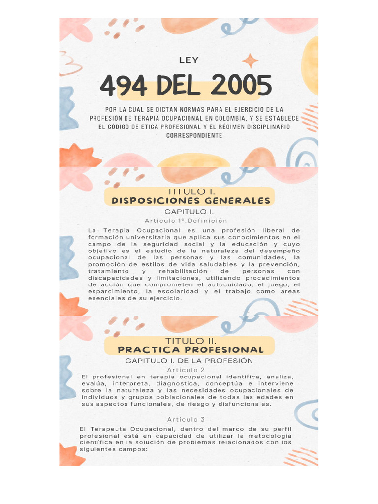 Imprimir Ley 494 | PDF